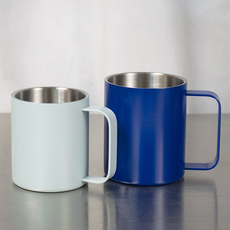 300ml Insulated Stainless Steel Mug with Powder Coating - Stainless ...